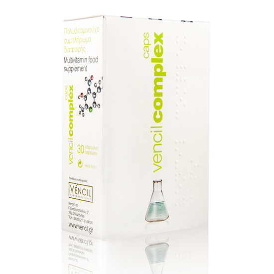 Vencil Complex - Πολυβιταμινούχο Συμπλήρωμα Διατροφής, 30 κάψουλες ...