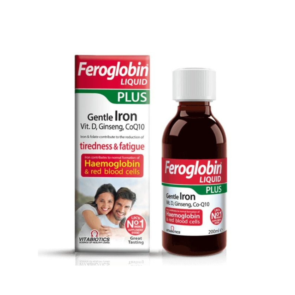 Vitabiotics Feroglobin Liquid Plus - Συμπλήρωμα Διατροφής Σιδήρου Με Γ ...