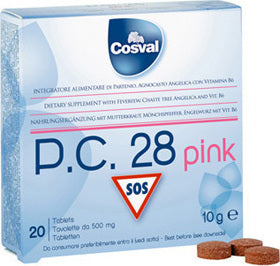 Cosval P.C. 28 Pink - Φυτικό Παυσίπονο Για Πόνους Περιόδου, 20 ταμπλέτ ...