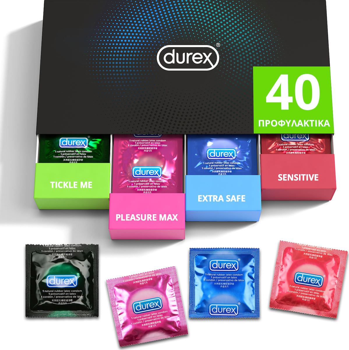 Durex Surprise Me Premium Collection Variety Pack - Ποικιλία Με Επιλεγ ...