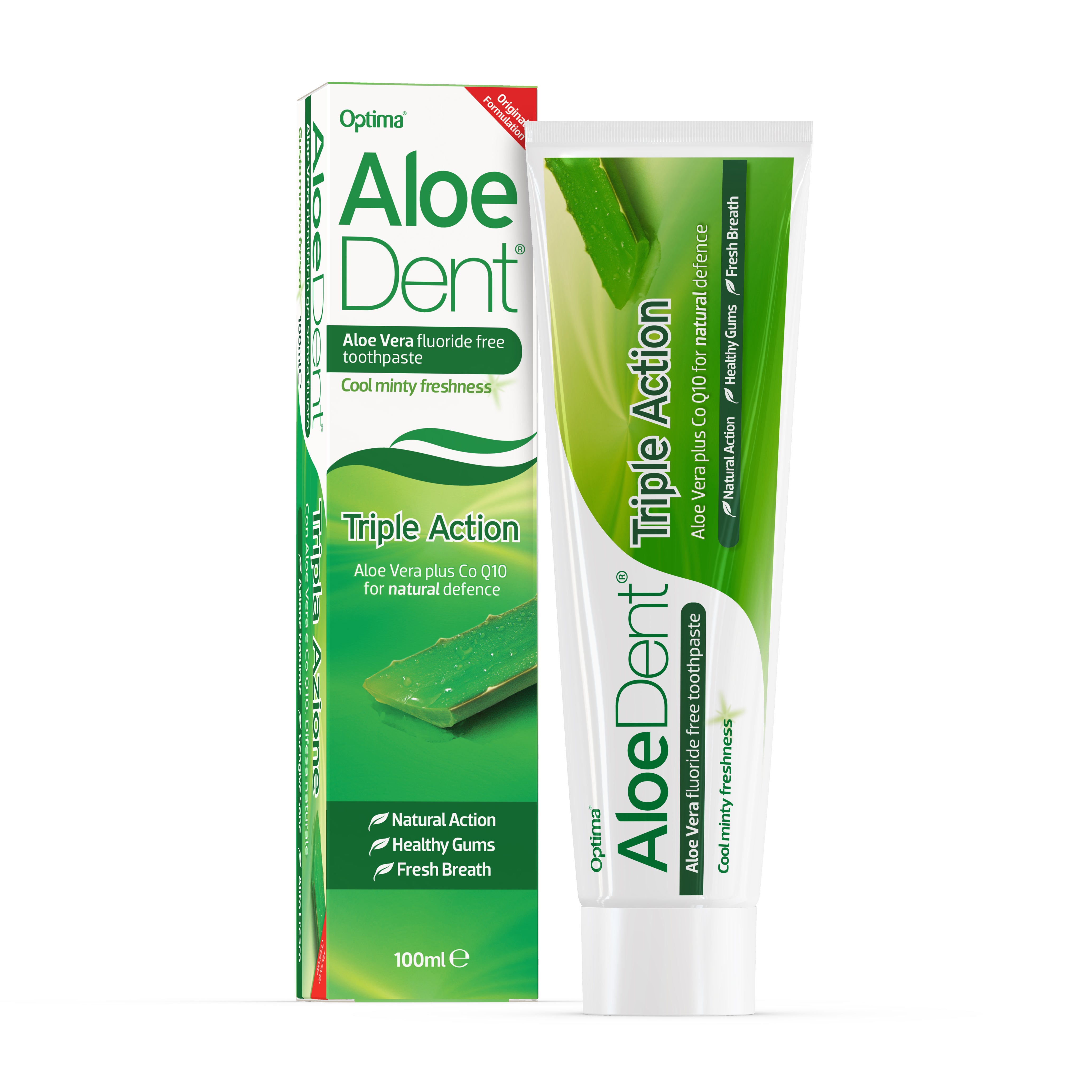 Optima AloeDent Triple Action Toothpaste - Οδοντόκρεμα Τριπλής Δράσης ...